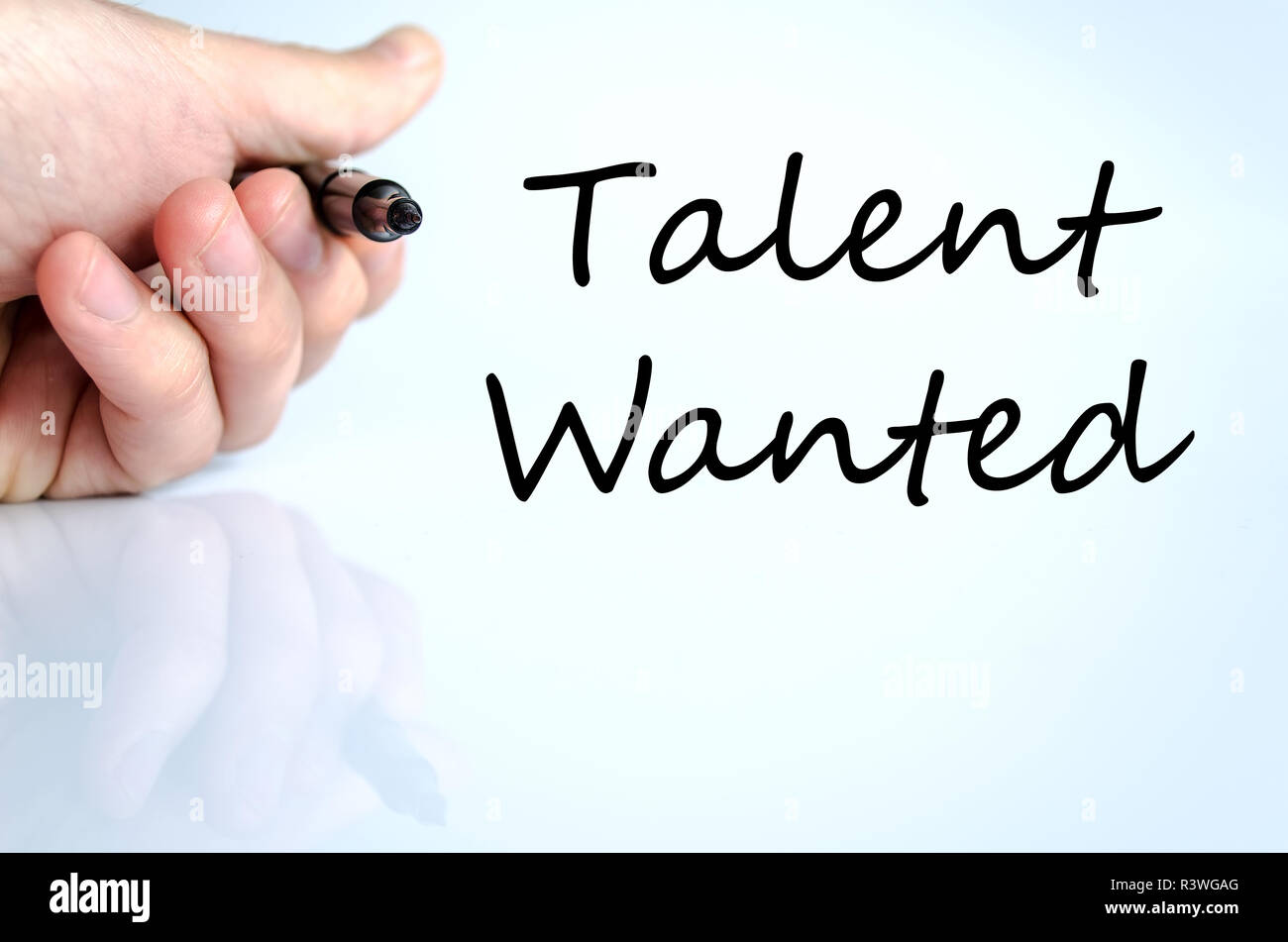 Talent wanted text concept Stock Photo - Alamy