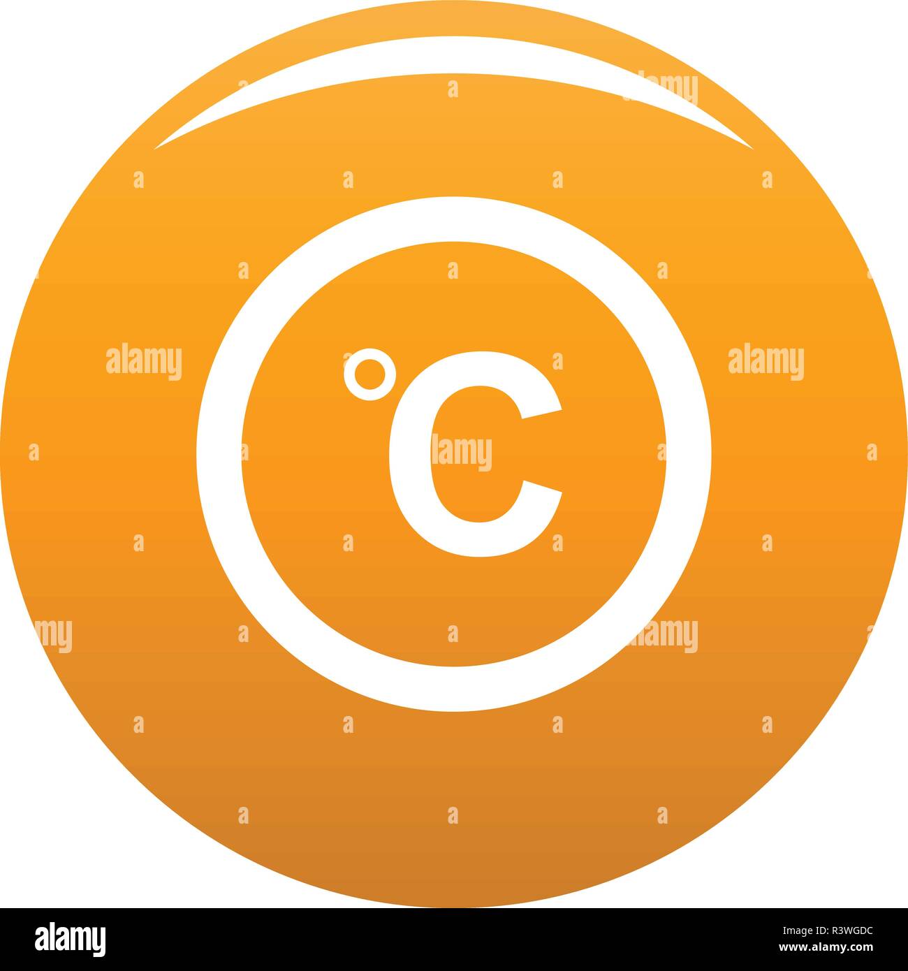 Celsius icon. Simple illustration of celsius vector icon for any design ...