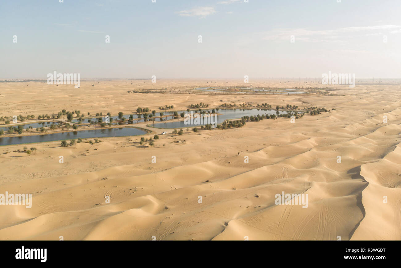 Al Qudra Lakes, Near Dubai Stock Photo - Alamy