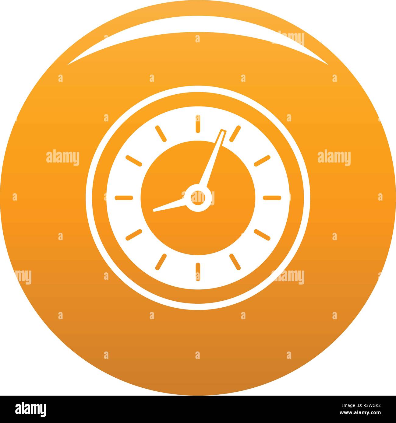 Clock icon. Simple illustration of clock vector icon for any design ...