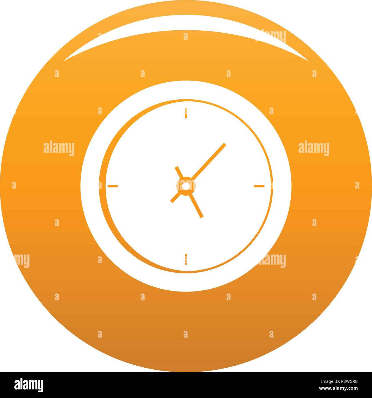 Clock minimal icon. Simple illustration of clock minimal vector icon ...
