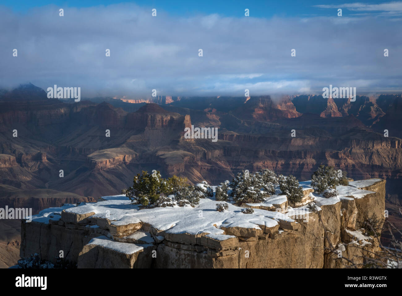 USA, Arizona, Grand Canyon National Park. Overview of canyon. Credit as ...