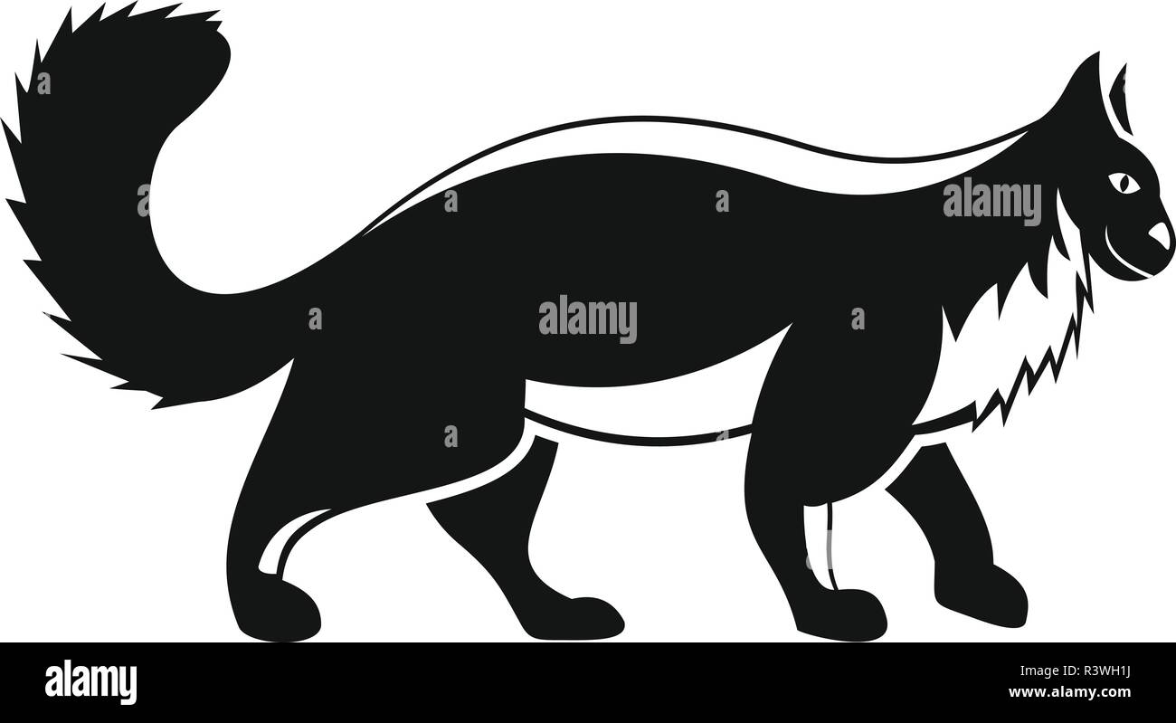 Walking cat icon. Simple illustration of walking cat vector icon for ...