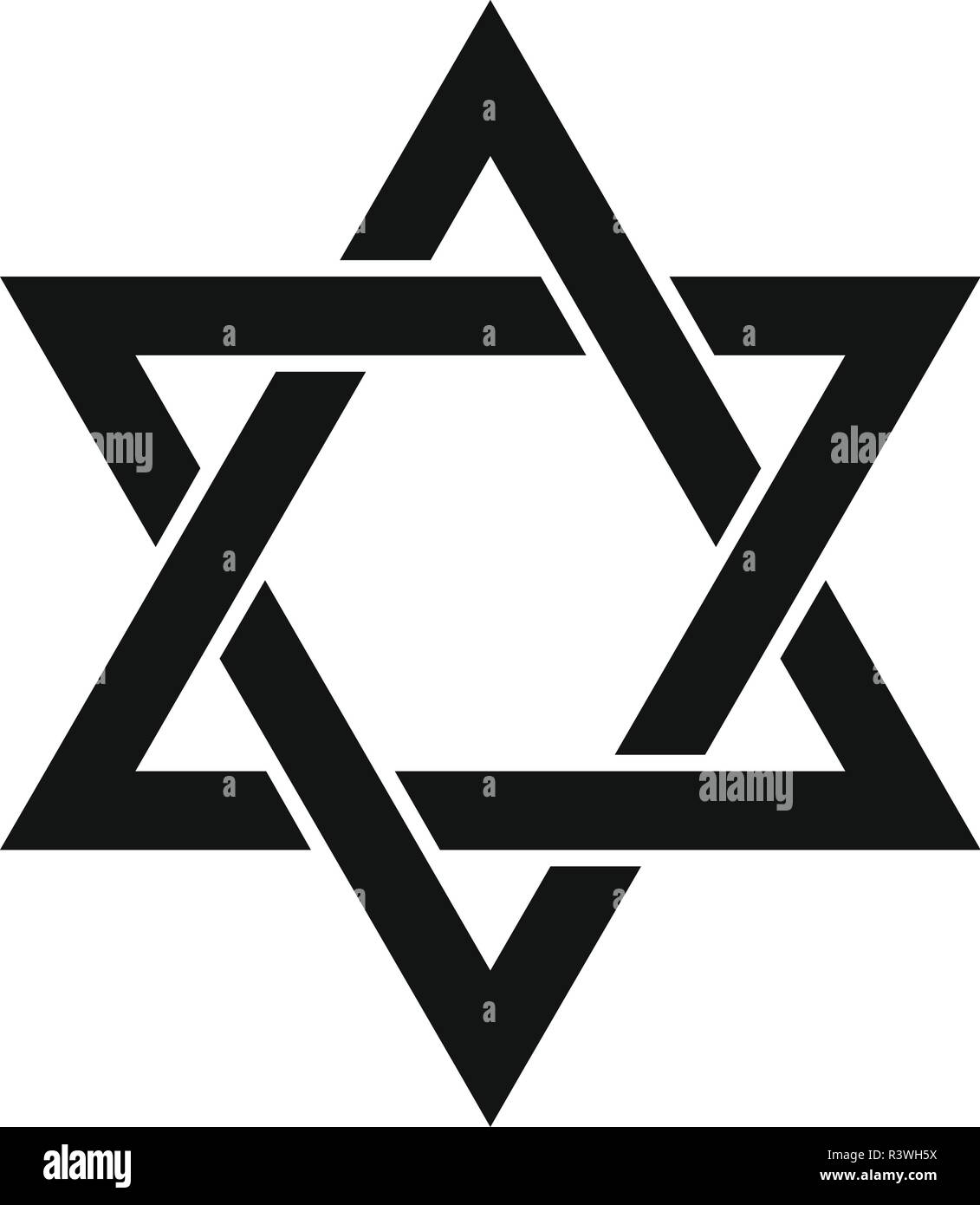 David star icon. Simple illustration of david star vector icon for web ...