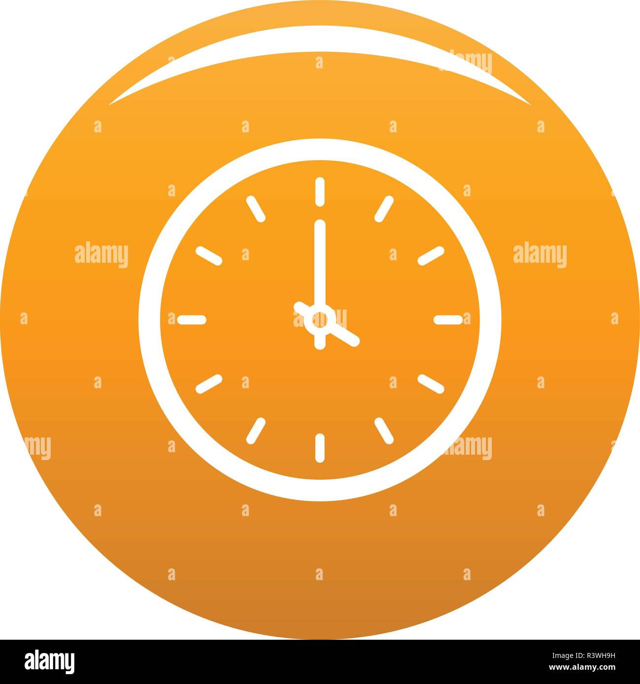 Clock time icon. Simple illustration of clock time vector icon for any ...