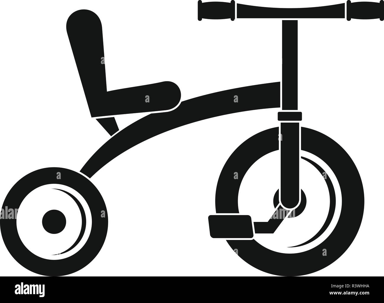 Retro tricycle icon. Simple illustration of retro tricycle vector icon ...