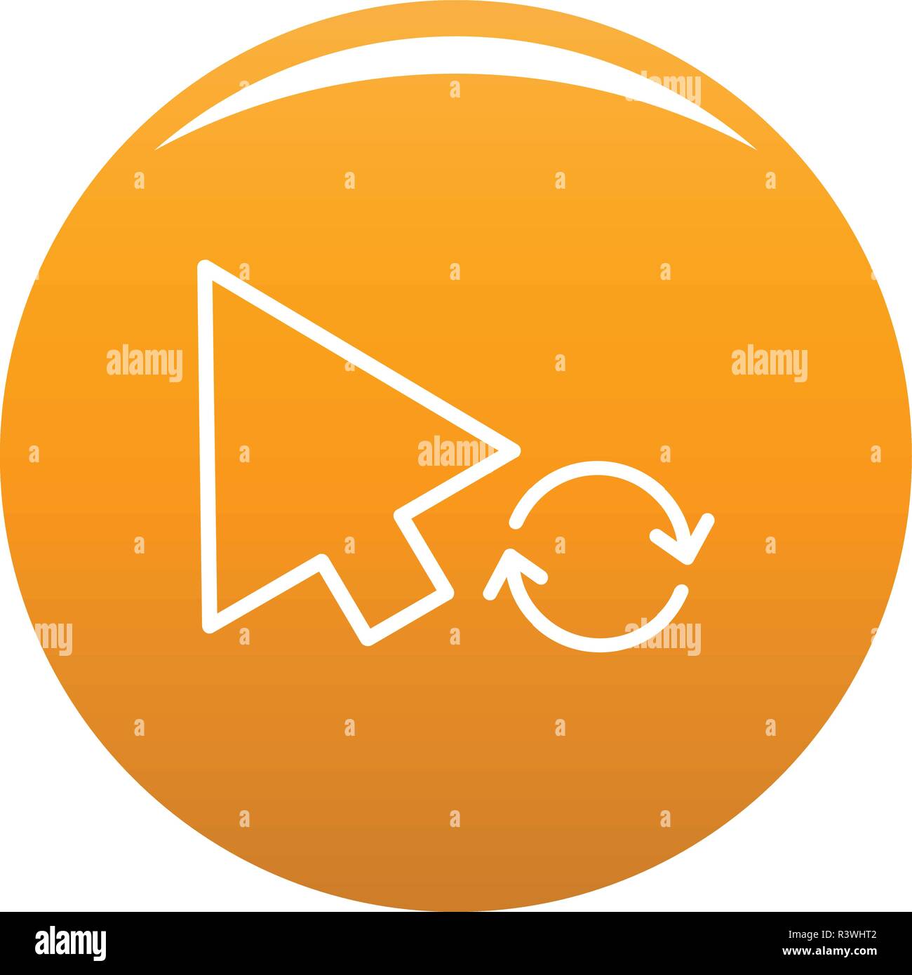 Arrow Cursor Loading Icon Simple Illustration Of Arrow Cursor Loading Vector Icon For Any