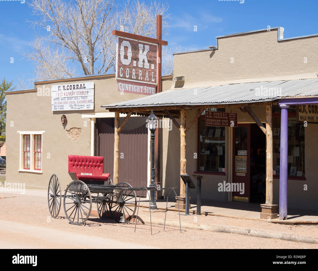Arizona, Tombstone, OK Corral, Main Street Stock Photo - Alamy