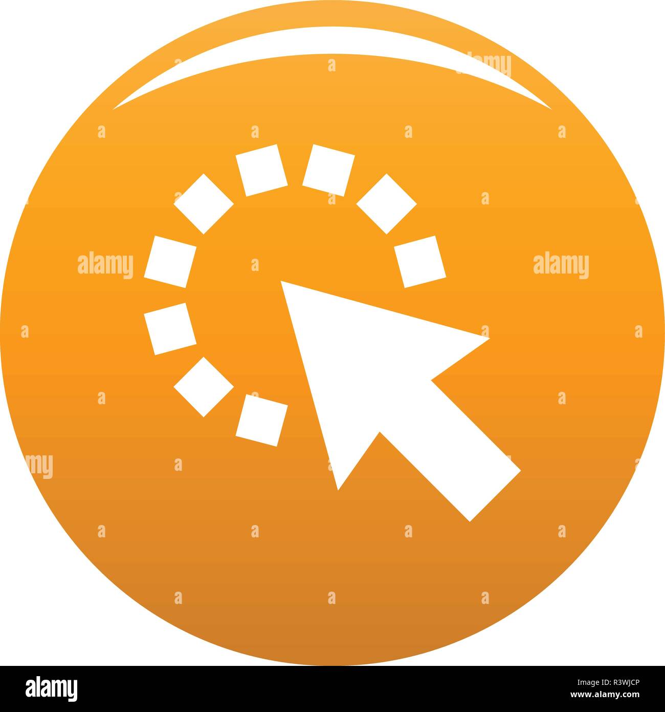 Cursor pixel icon. Simple illustration of cursor pixel vector icon for ...