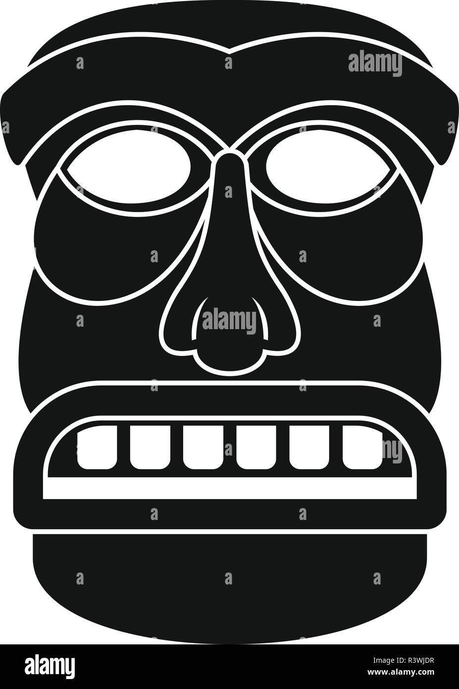 Aztec idol icon. Simple illustration of aztec idol vector icon for web ...