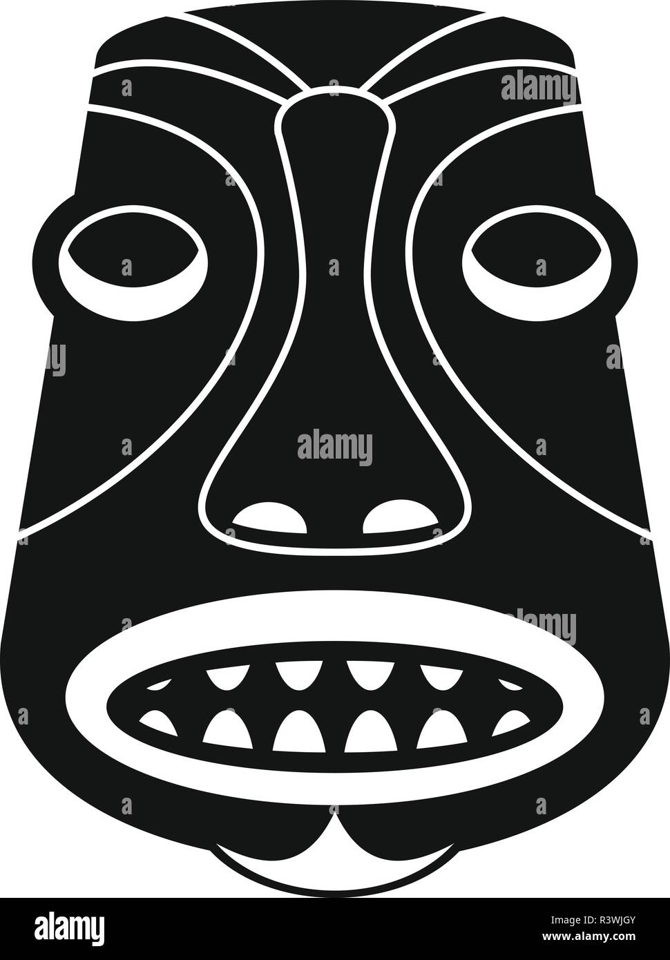 Tiki idol icon. Simple illustration of tiki idol vector icon for web ...