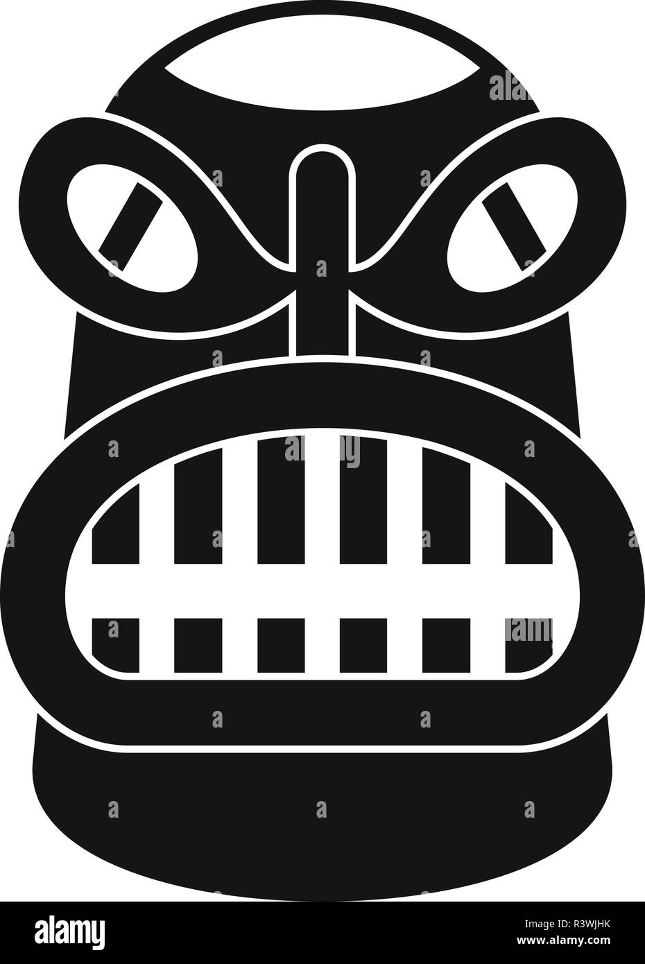 Hawaii idol statue icon. Simple illustration of hawaii idol statue ...