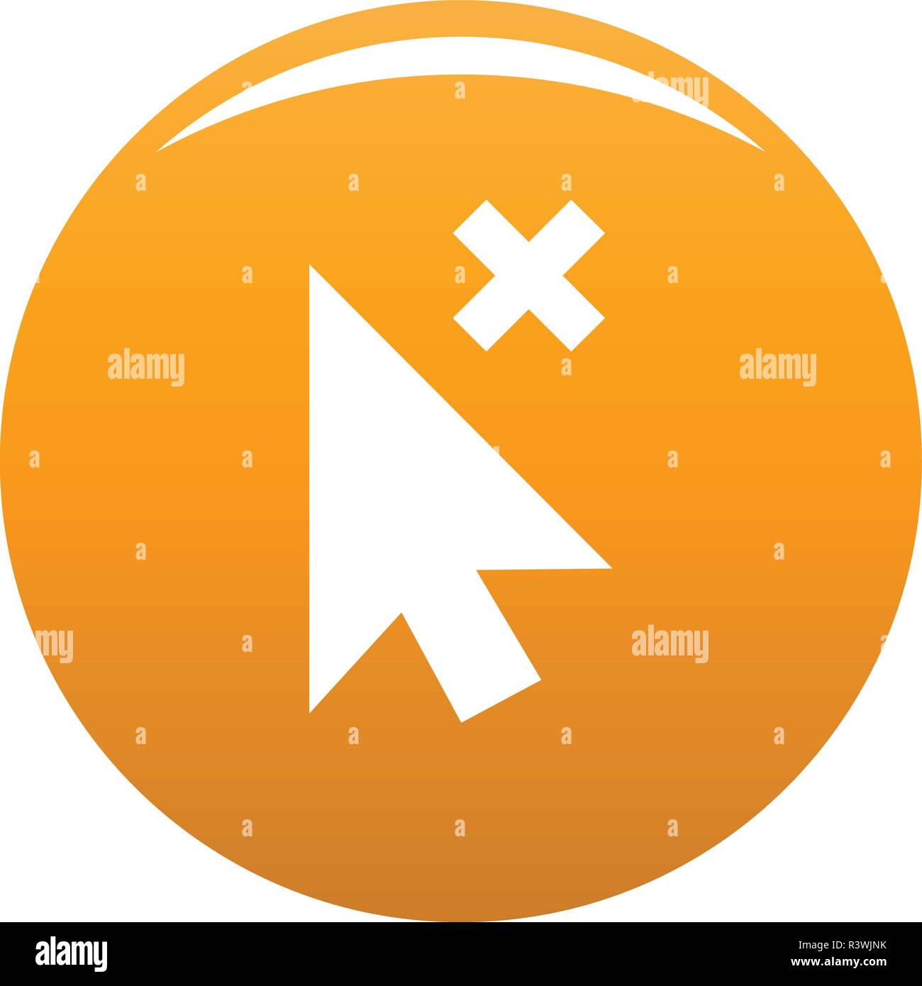 Cursor close element icon. Simple illustration of cursor close element ...