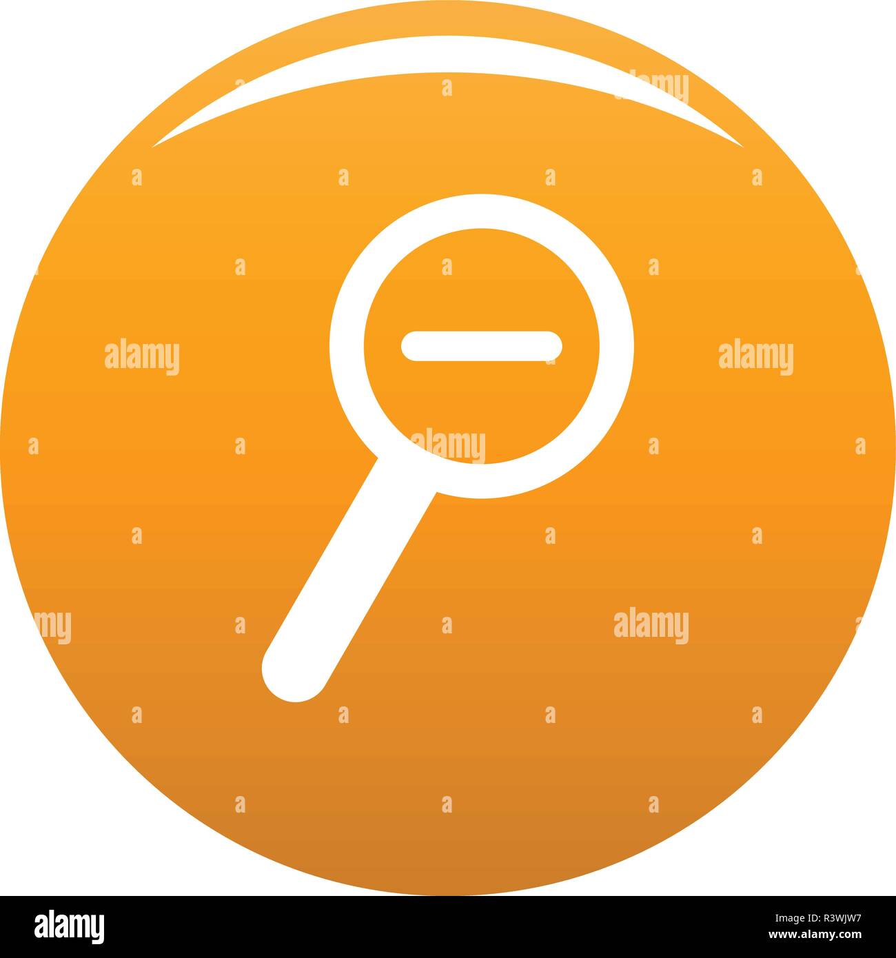 Cursor magnifier minus icon. Simple illustration of cursor magnifier minus vector icon for any ...