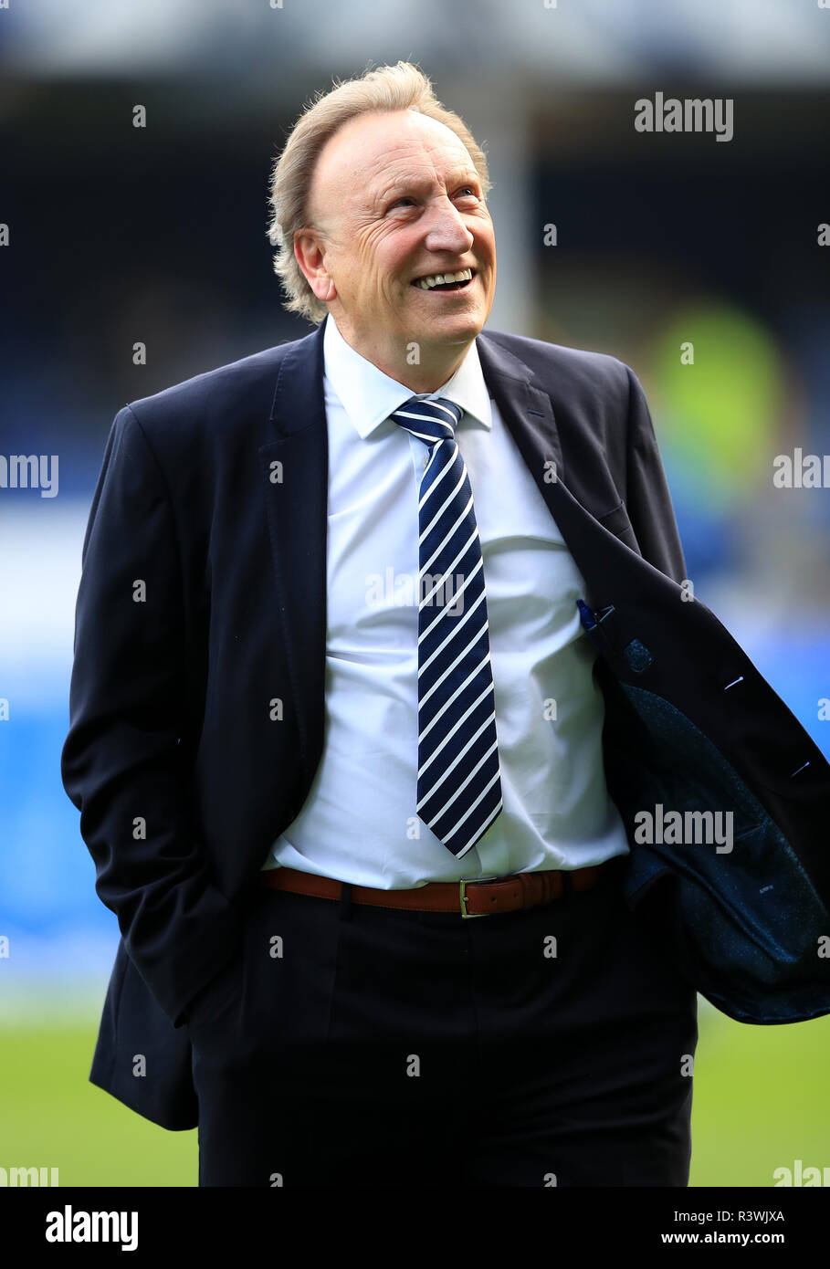 Cardiff City manager Neil Warnock before the Premier League match at ...