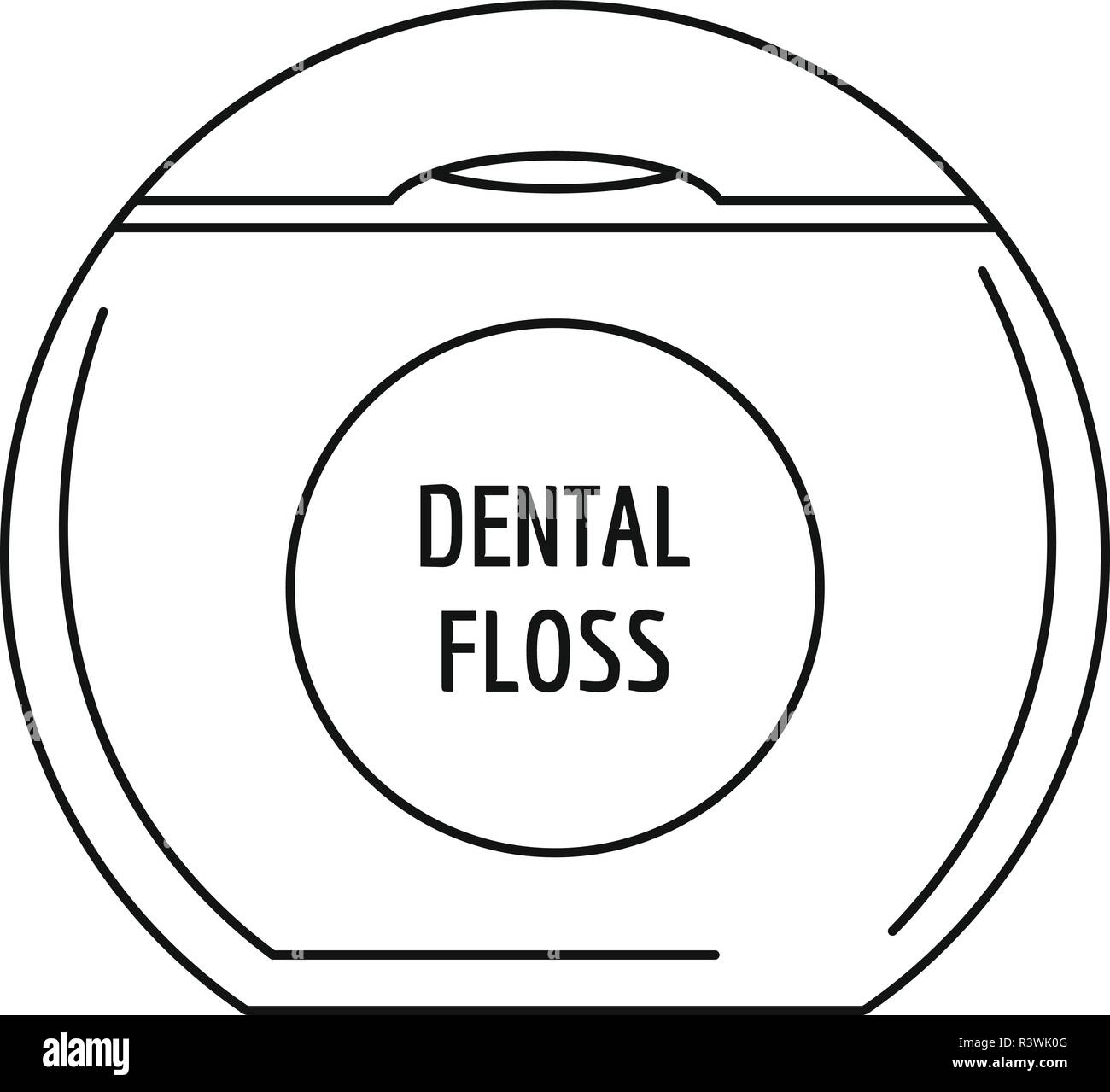 Box floss icon. Outline illustration of box floss vector icon for web ...