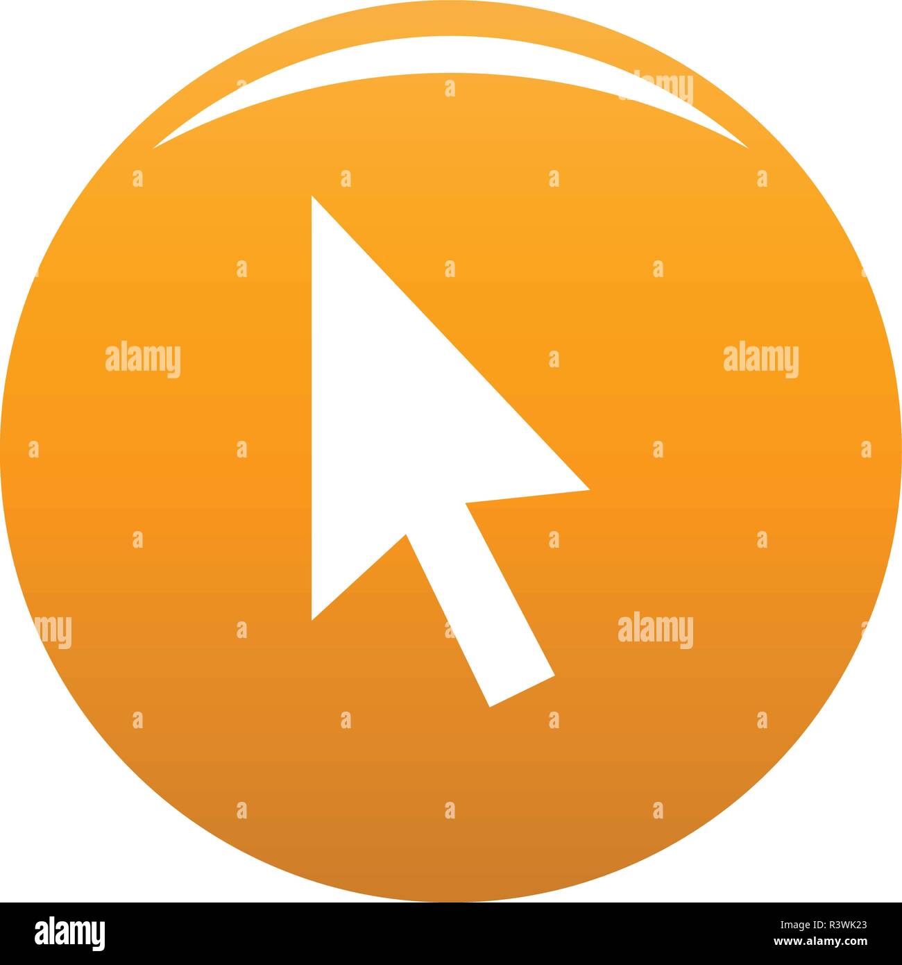 Cursor normal element icon. Simple illustration of cursor normal ...