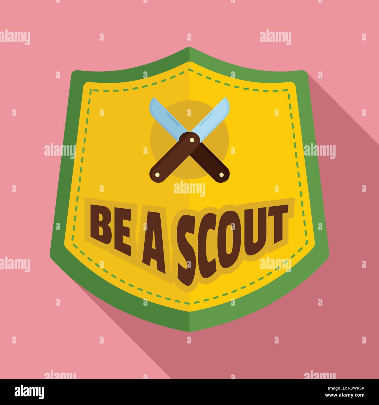 Be a scout logo. Flat illustration of be a scout vector logo for web ...