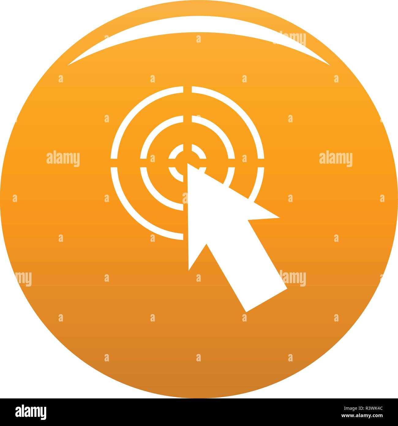 Cursor shape icon. Simple illustration of cursor shape vector icon for ...