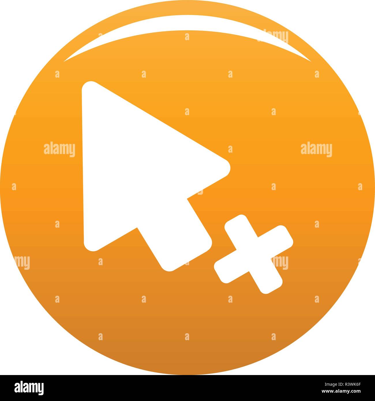 Cursor failure icon. Simple illustration of cursor failure vector icon ...