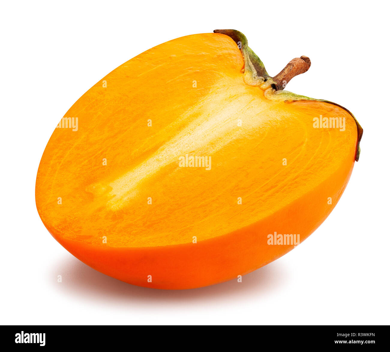 Single half persimmons hi-res stock photography and images - Alamy