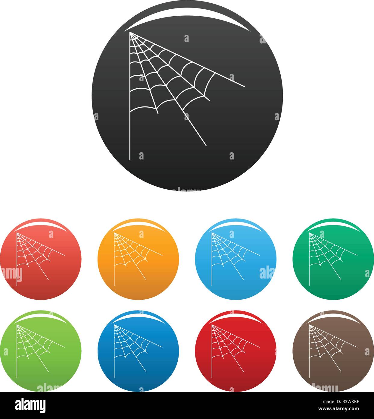 Angle spiderweb icon. Outline illustration of angle spiderweb vector ...