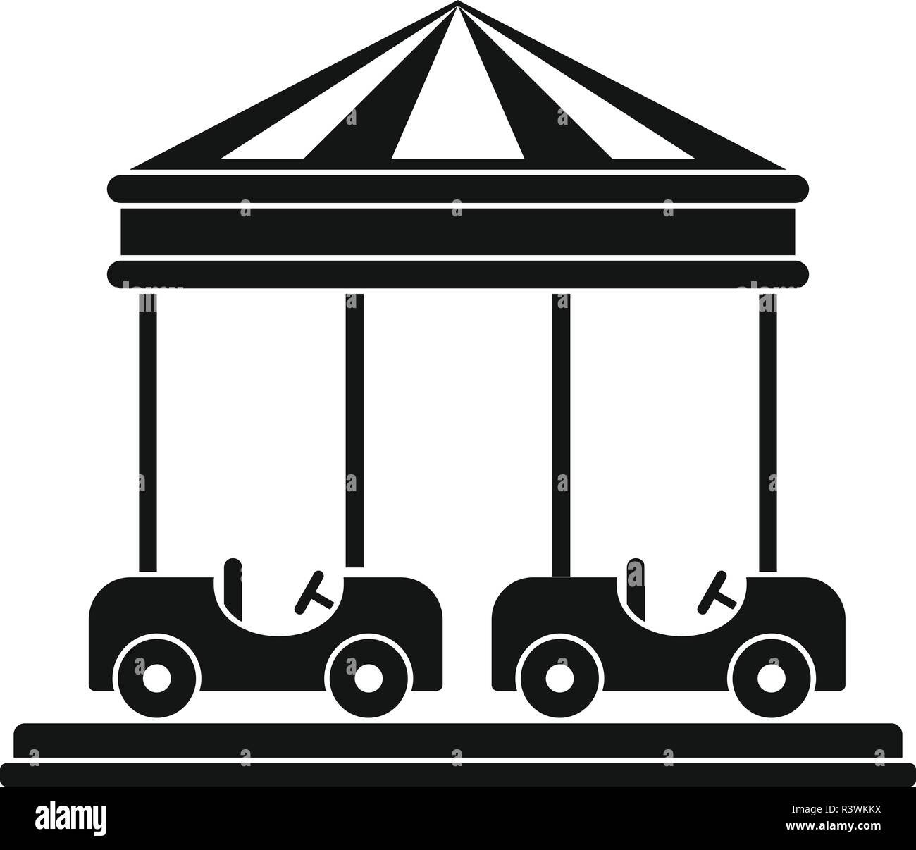 Car carousel icon. Simple illustration of car carousel vector icon for ...