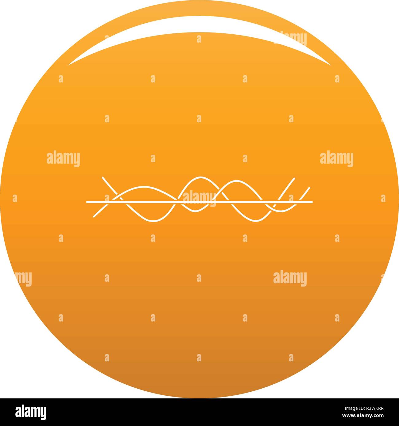 Equalizer effect record icon. Simple illustration of equalizer effect ...