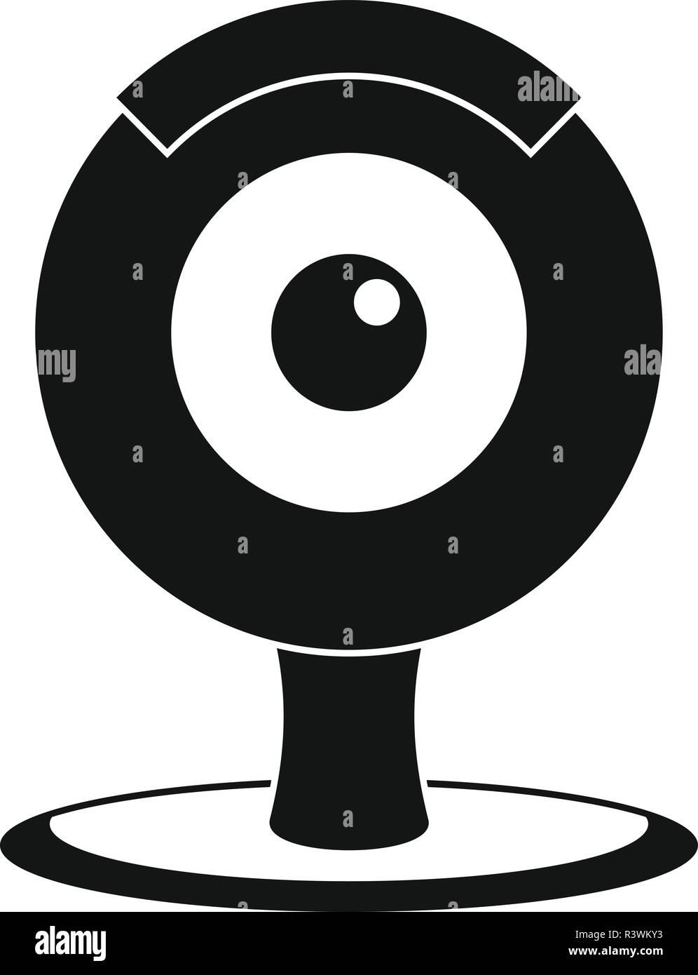 Web camera icon. Simple illustration of web camera vector icon for web ...