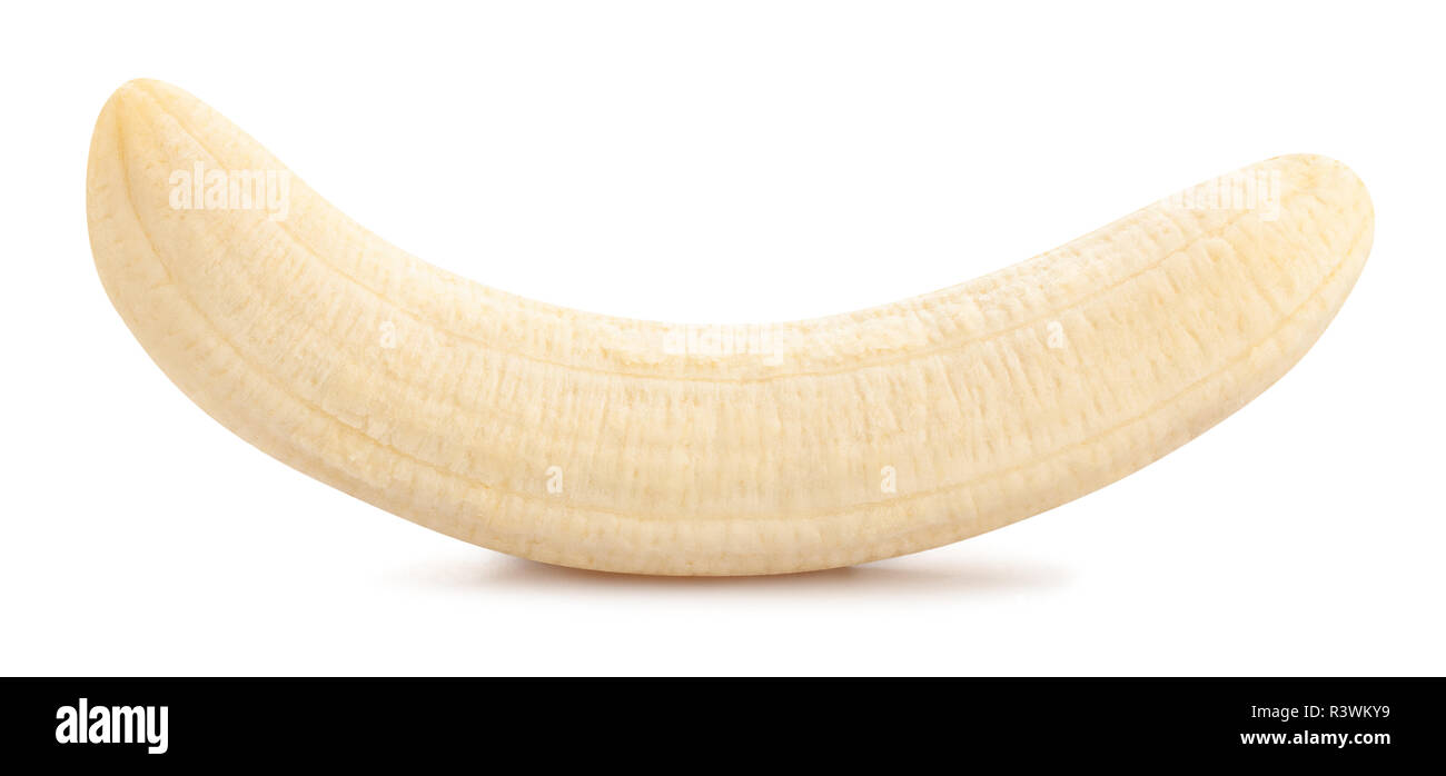 open banana path isolated Stock Photo - Alamy