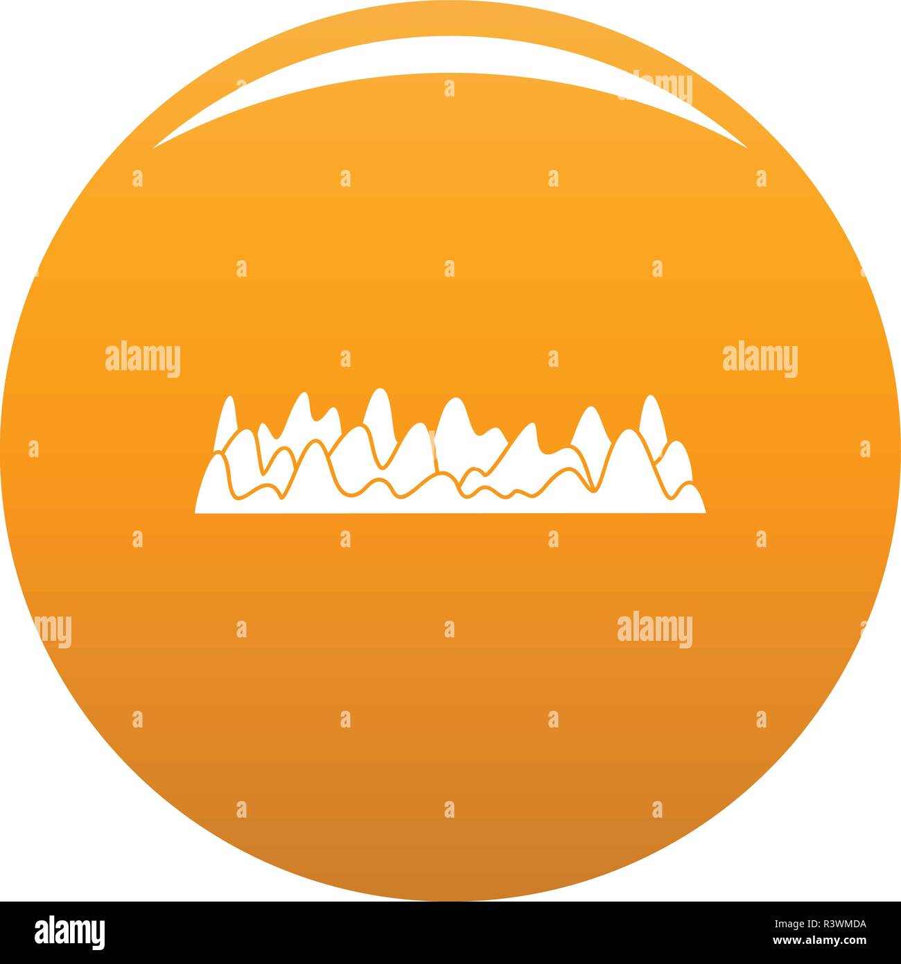 Equalizer sound vibration icon. Simple illustration of equalizer sound ...