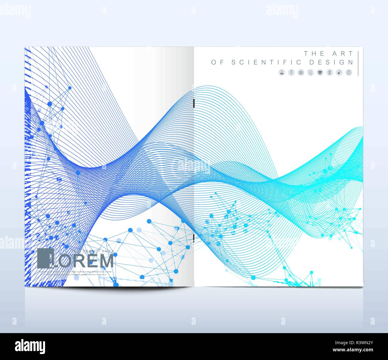 Modern vector template for brochure, leaflet, flyer, cover, banner ...