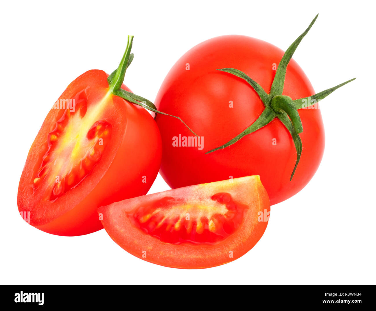 Tomato isolated on white. With clipping path Stock Photo - Alamy