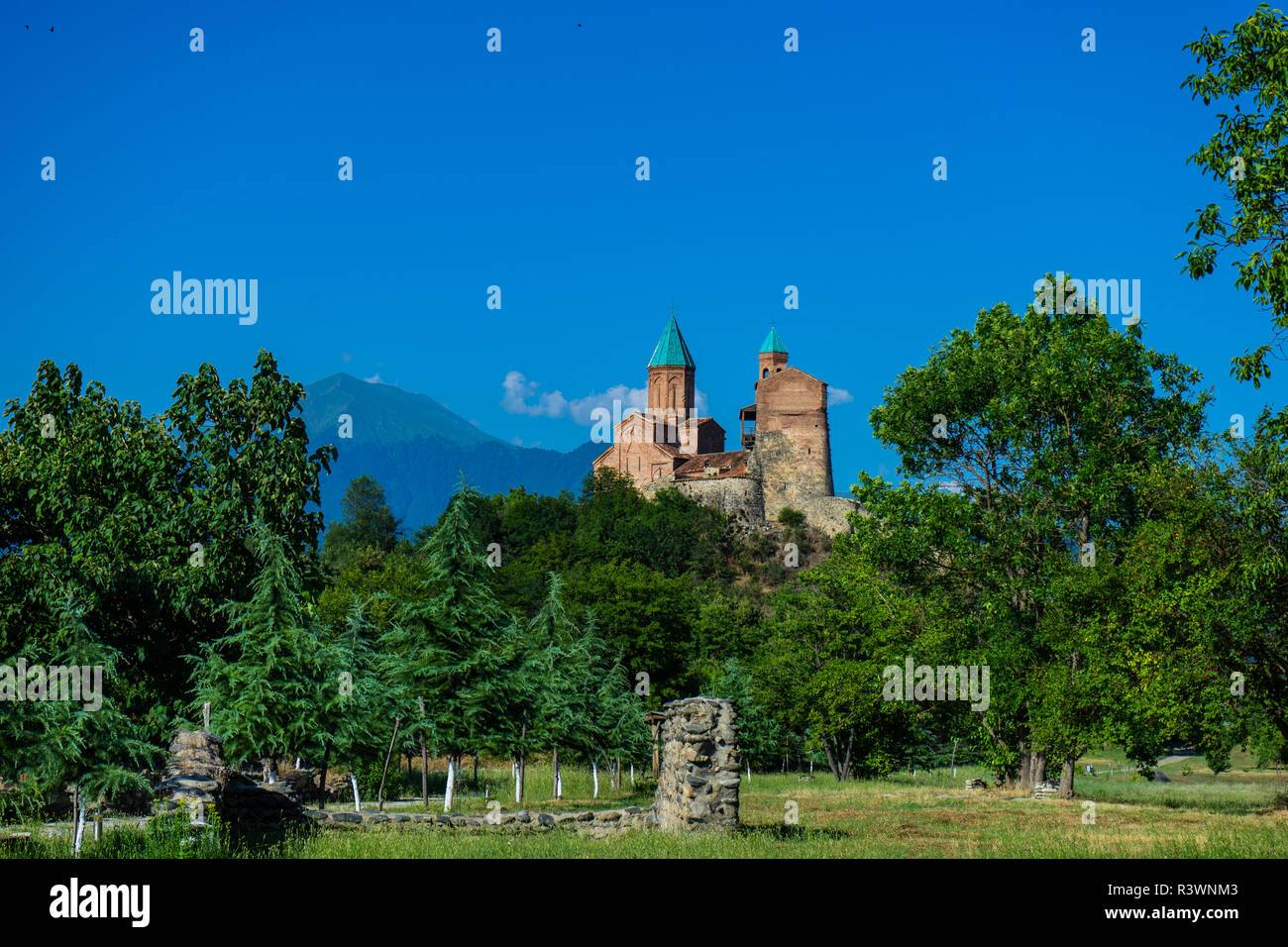 Famous medieaval castle cathedral Gremi located close to Kvareli town ...