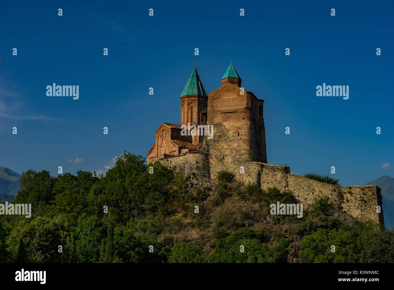 Famous medieaval castle cathedral Gremi located close to Kvareli town ...