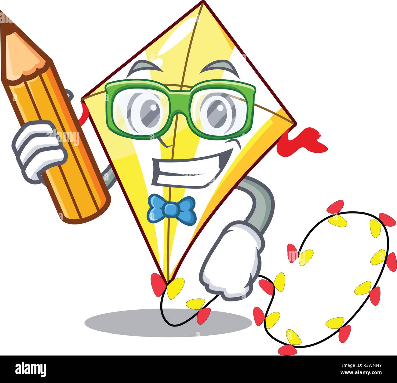 Student kite small the cartoon on table Stock Vector Image & Art - Alamy