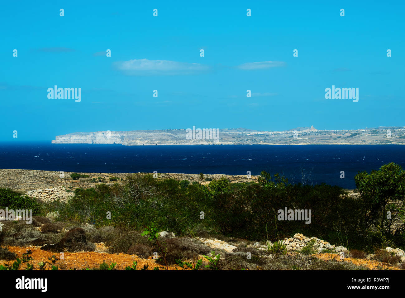 A landscape of Malta during Spring Stock Photo - Alamy