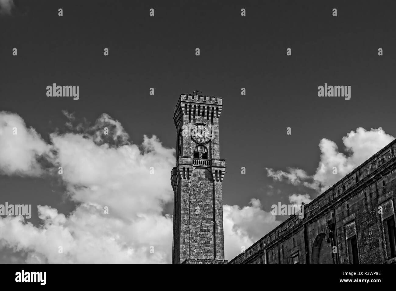 A Baroque Clock Tower Stock Photo - Alamy