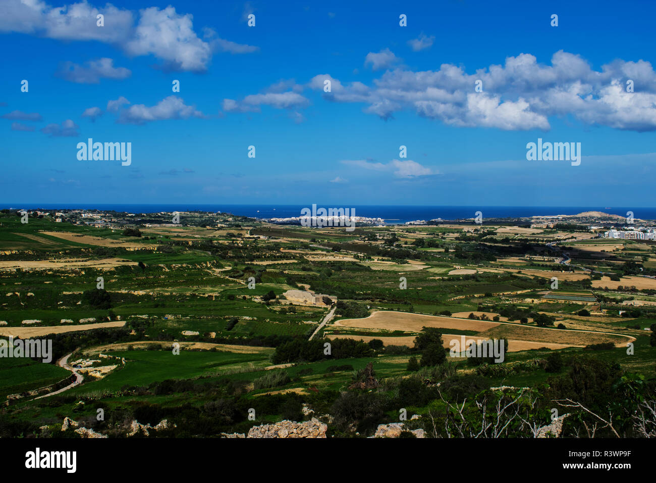 A View of the Environment in Malta featuring green areas, the nature ...