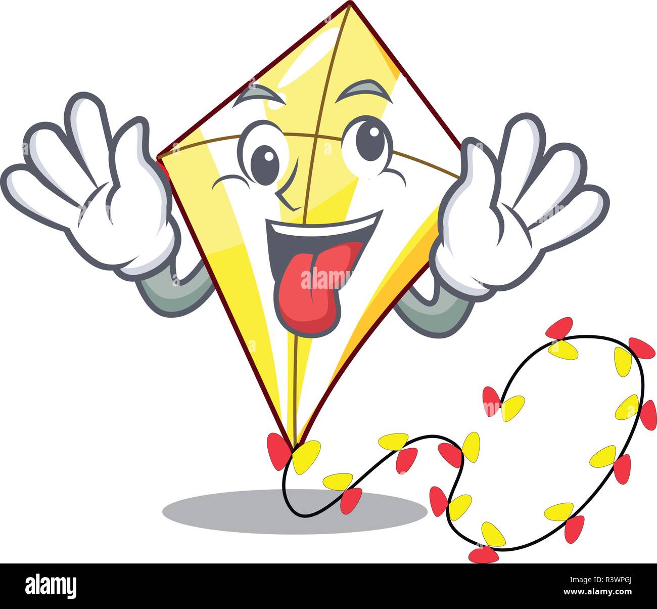 Crazy kite with on clouds shape character Stock Vector Image & Art - Alamy