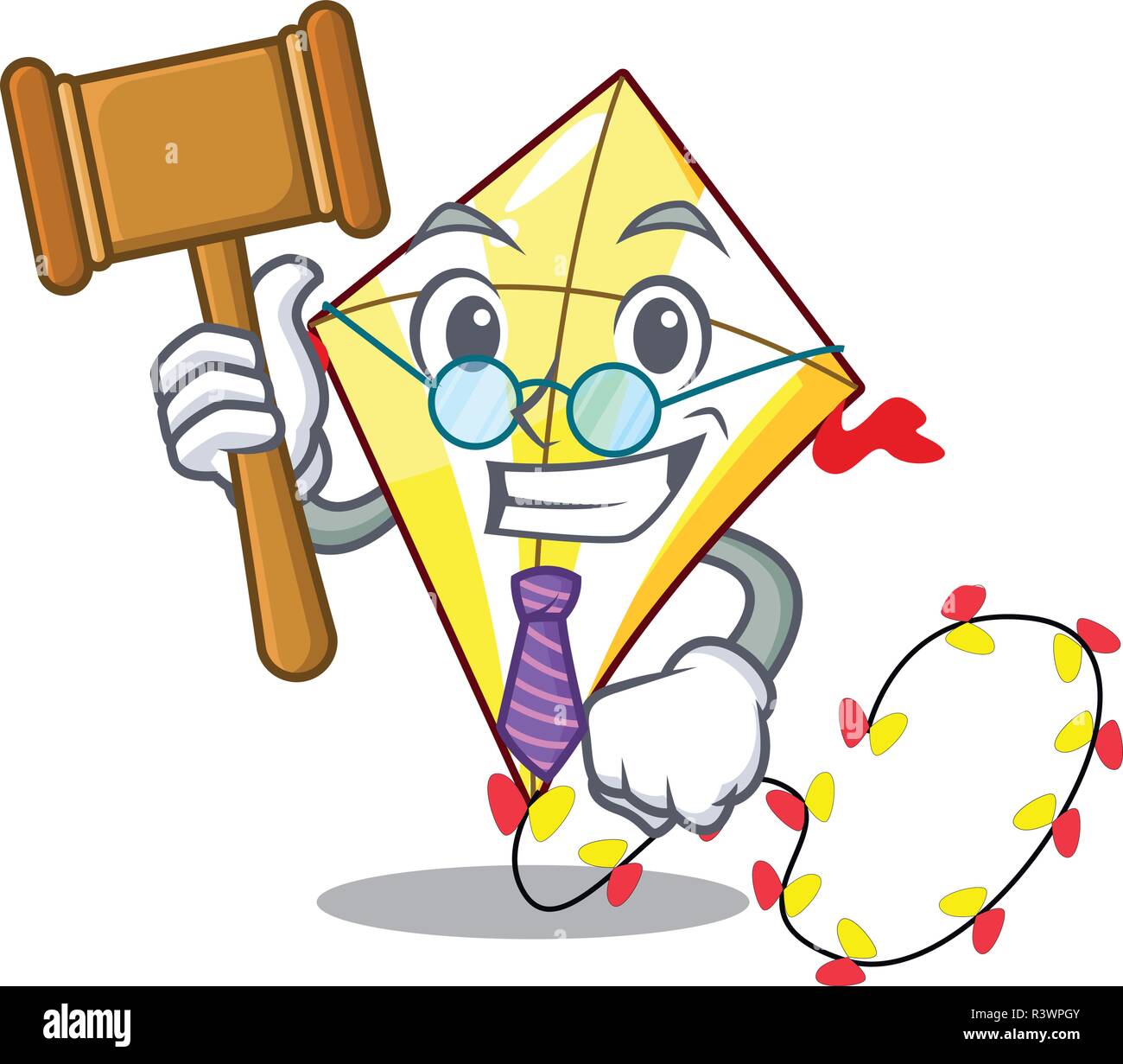 Judge kite with on clouds shape character Stock Vector Image & Art - Alamy