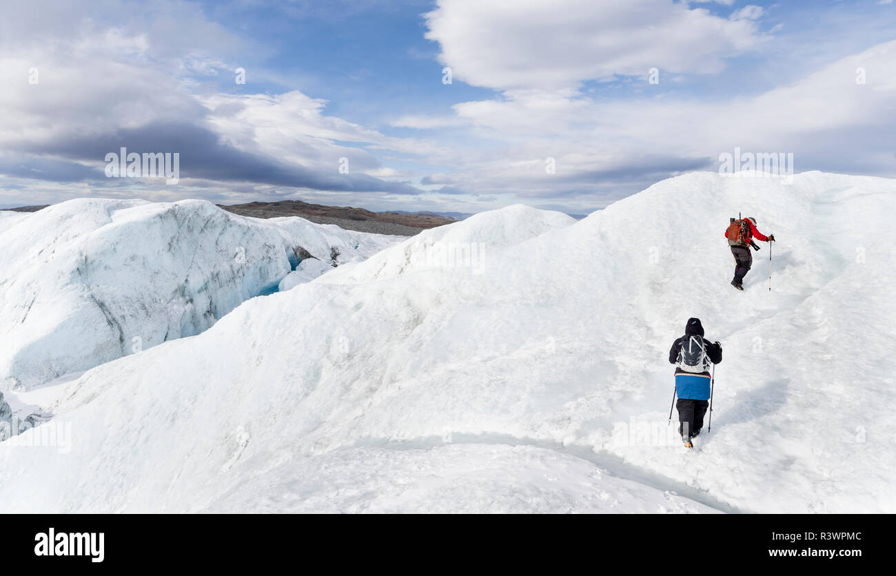 Landscape on the Greenland Ice Sheet near Kangerlussuaq, Greenland ...