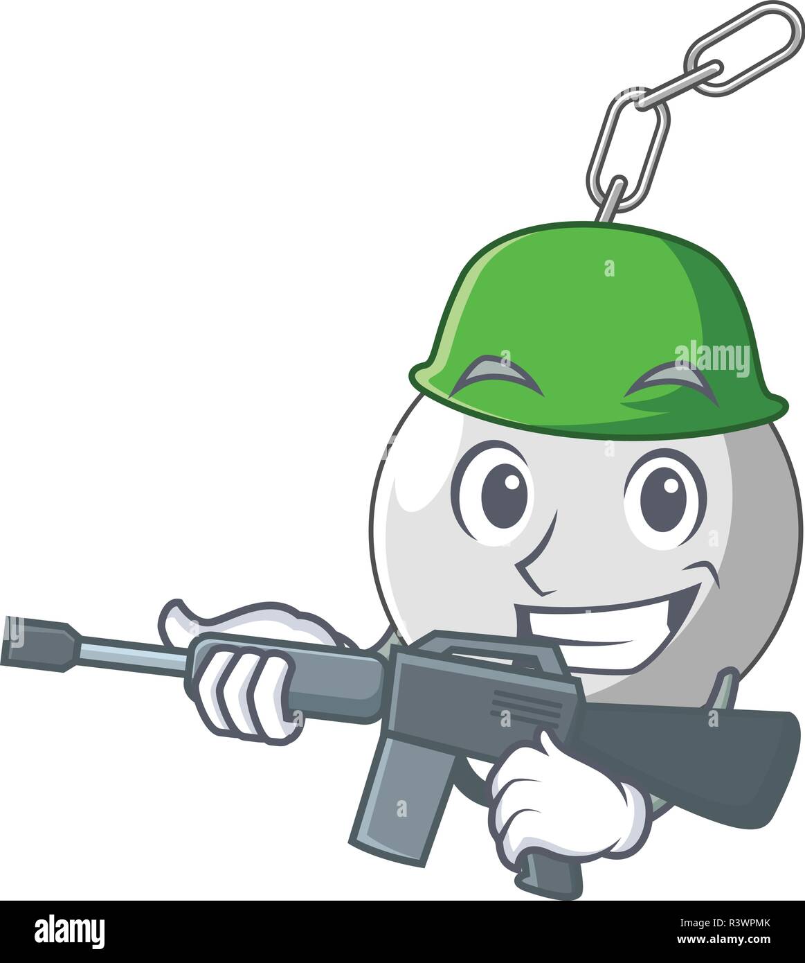 Army wrecking shattering ball on wall cartoon Stock Vector Image & Art ...
