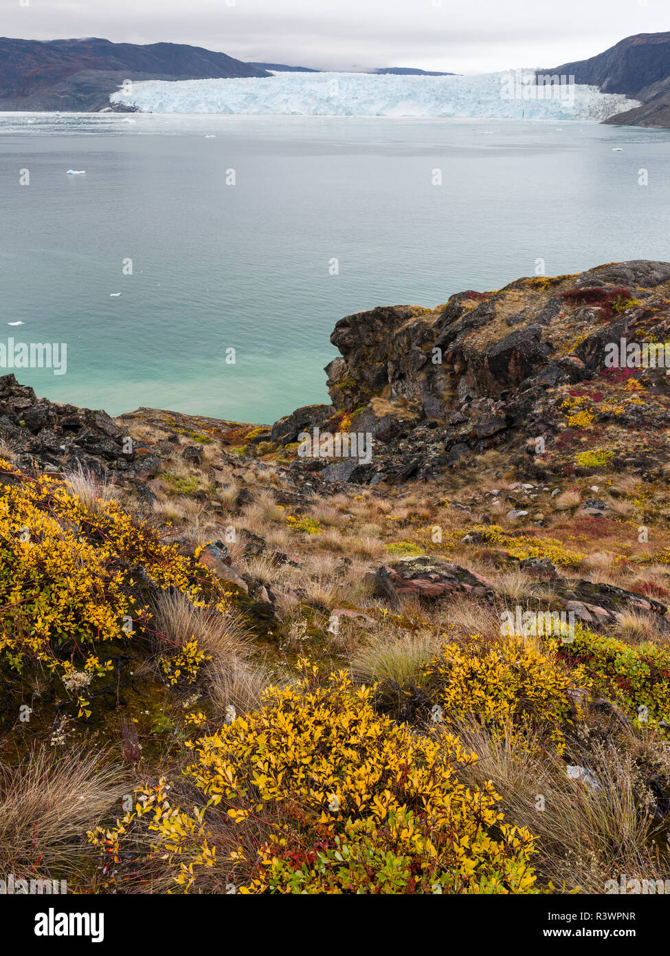 Glacier Eqip (Eqip Sermia) in western Greenland, Denmark Stock Photo ...