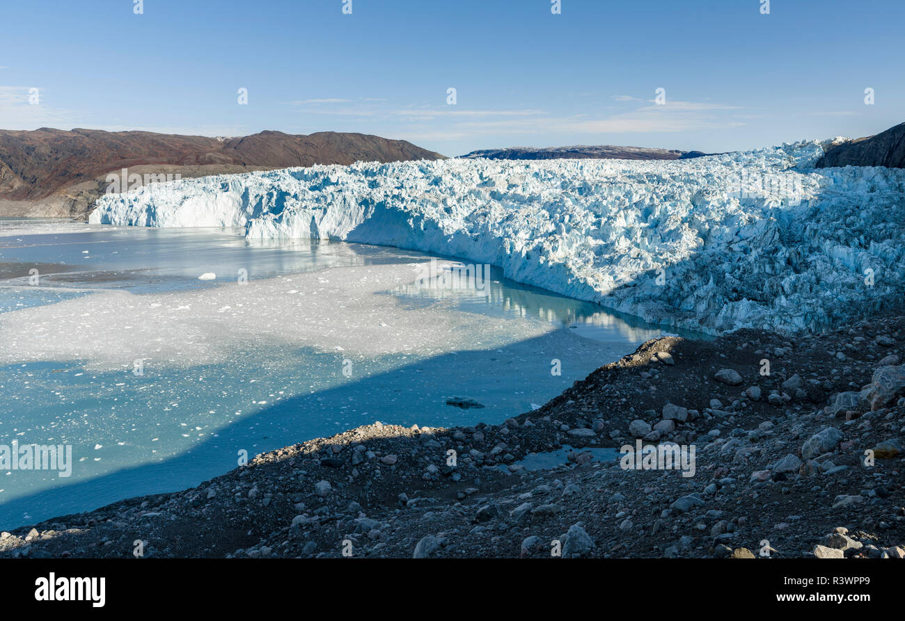 Glacier Eqip (Eqip Sermia) in western Greenland, Denmark Stock Photo ...