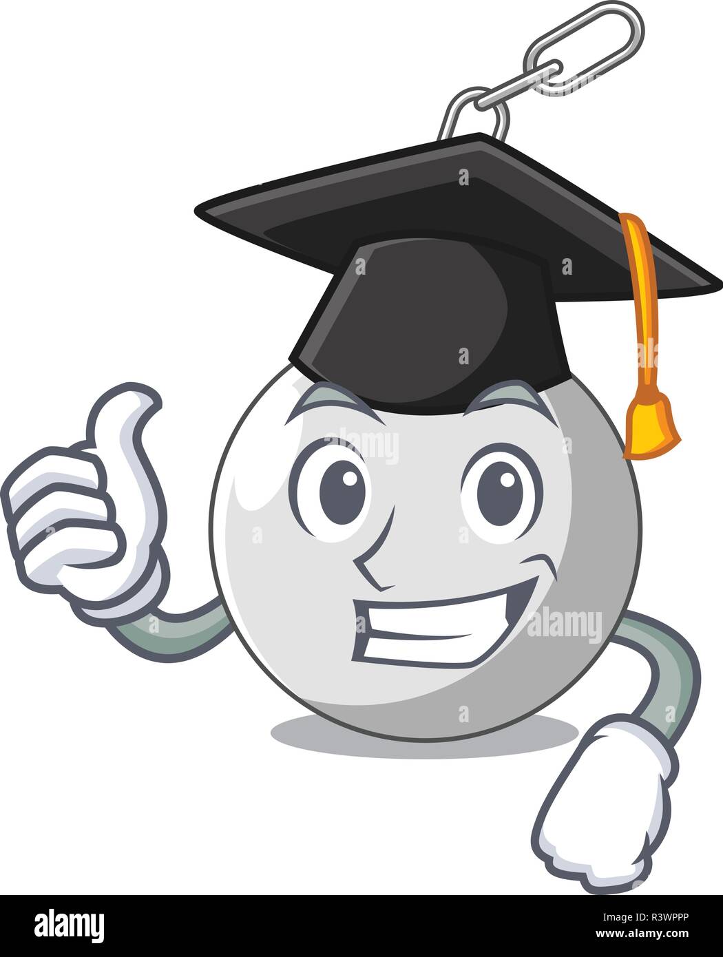 Graduation Wrecking Ball Hanging From Chain Cartoon Stock Vector Image And Art Alamy