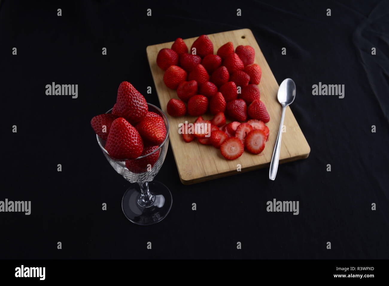 Strawberries, just add cream Stock Photo - Alamy