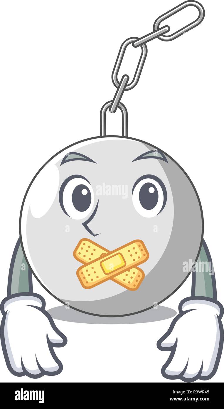 Silent wrecking ball attached character on hitting Stock Vector Image ...