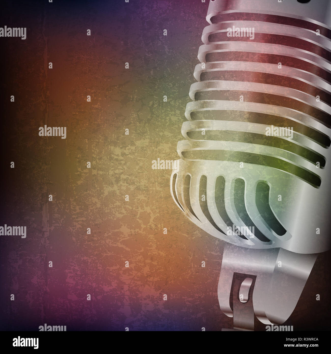 Abstract illustration microphone hi-res stock photography and images ...