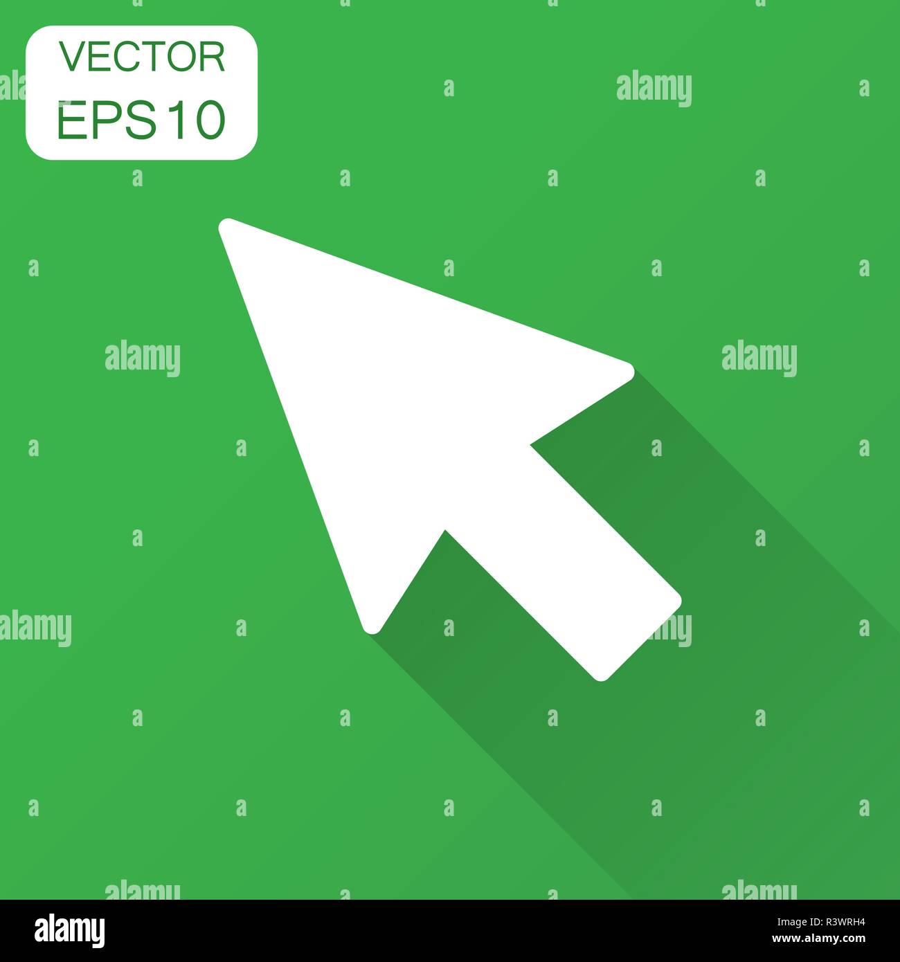 Computer mouse cursor icon in flat style. Arrow cursor vector ... Computer mouse cursor icon in flat style. Arrow cursor vector ...